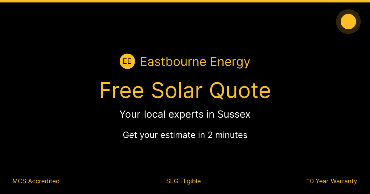 Free Solar Quote | East Sussex | Eastbourne Energy