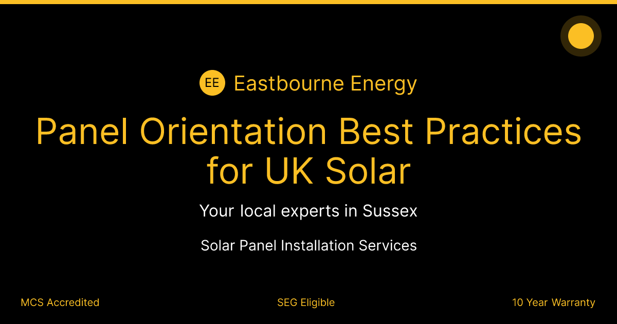 Panel Orientation Best Practices for UK Solar | Eastbourne Energy